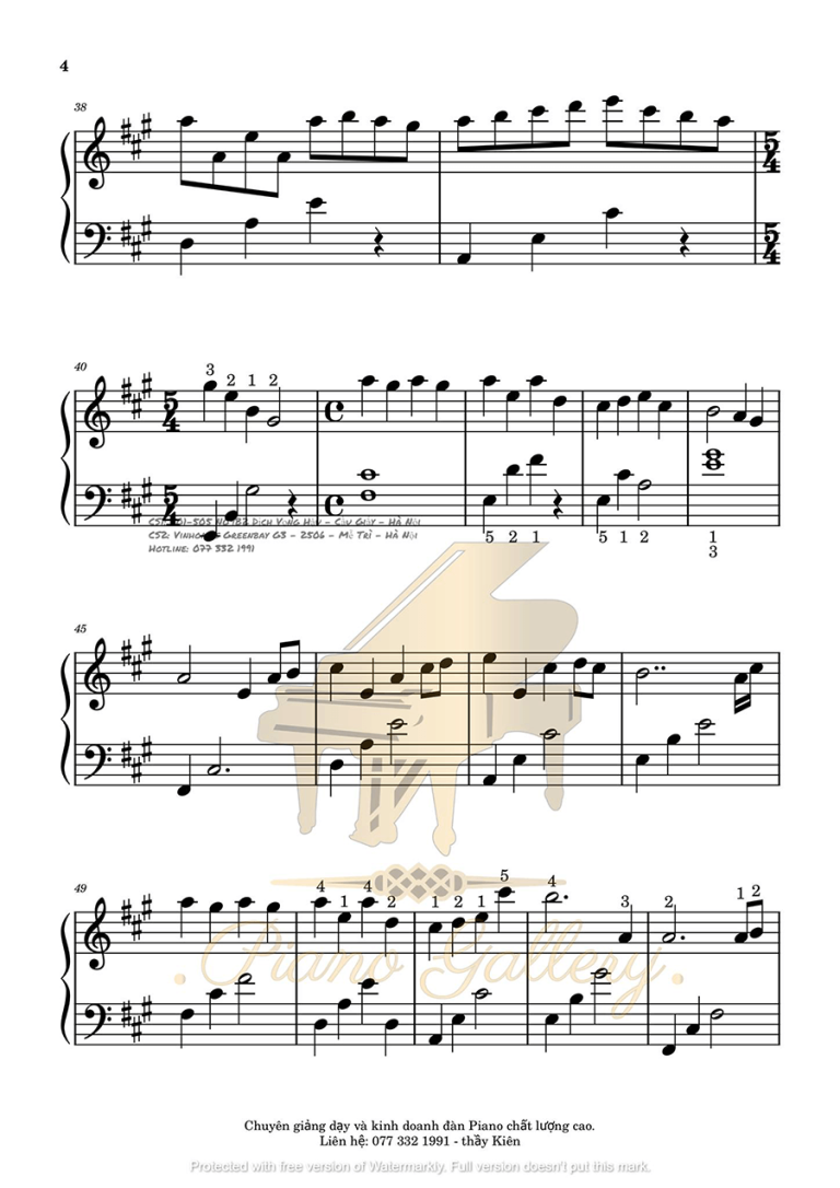 Sheet Piano River Flows In You Easy | Đơn giản dễ tập