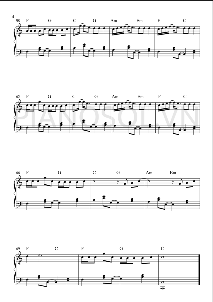 Sheet Piano Memories - Maroon 5 | Sheet Piano Free